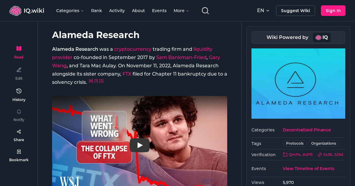 Alameda Research - Decentralized Finance | IQ.wiki