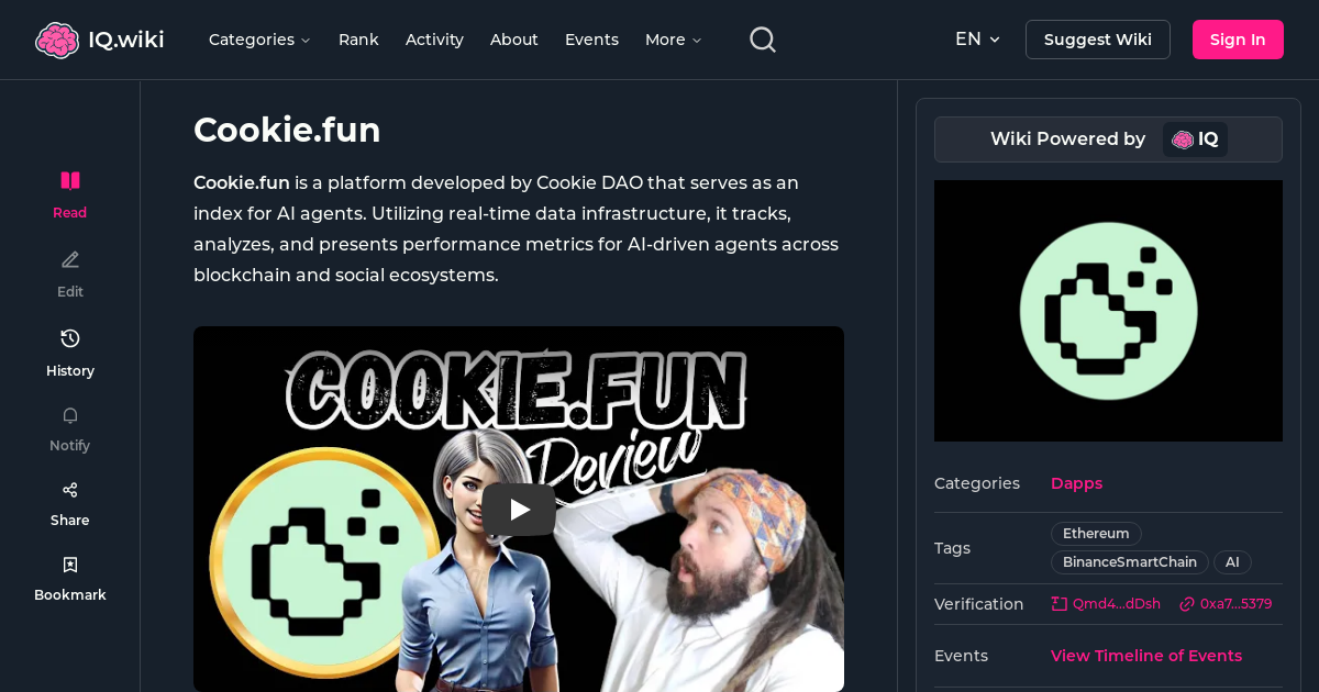 Cookie.fun - Dapps | IQ.wiki