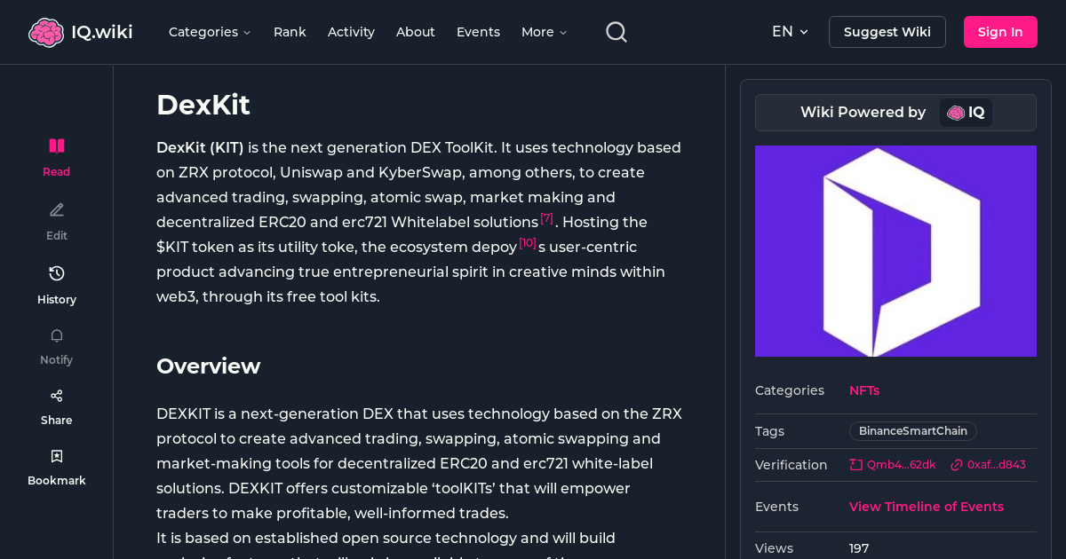 DexKit - NFTs | IQ.wiki