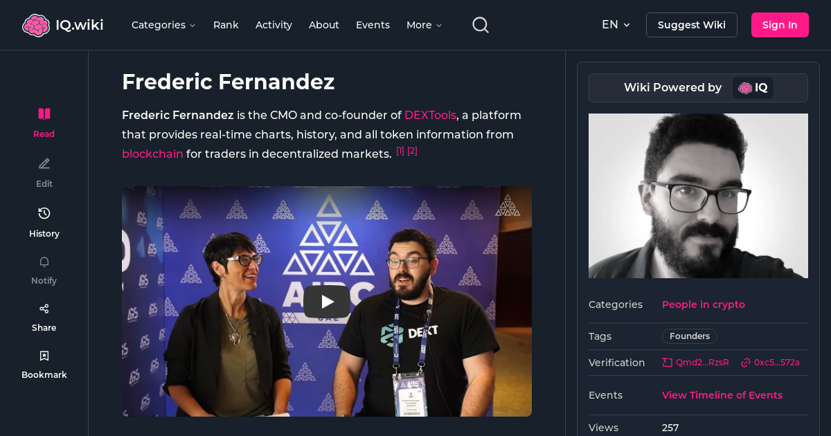 Frederic Fernandez - People in crypto | IQ.wiki