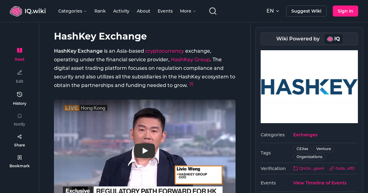 HashKey Exchange - Exchanges | IQ.wiki