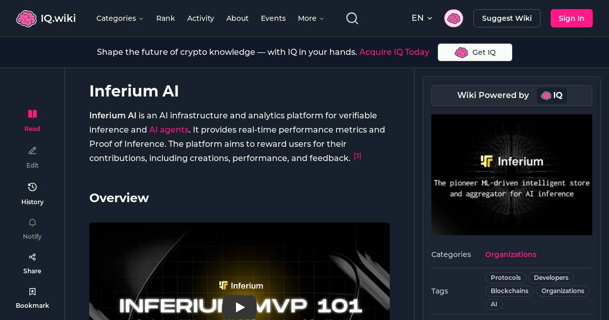 Inferium AI - Organizations | IQ.wiki