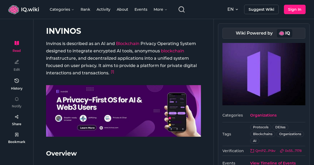 INVINOS - Organizations | IQ.wiki