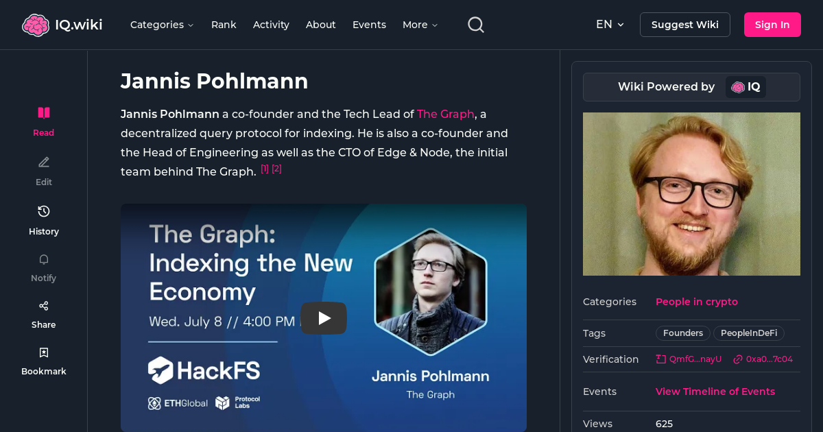 Jannis Pohlmann - People in crypto | IQ.wiki