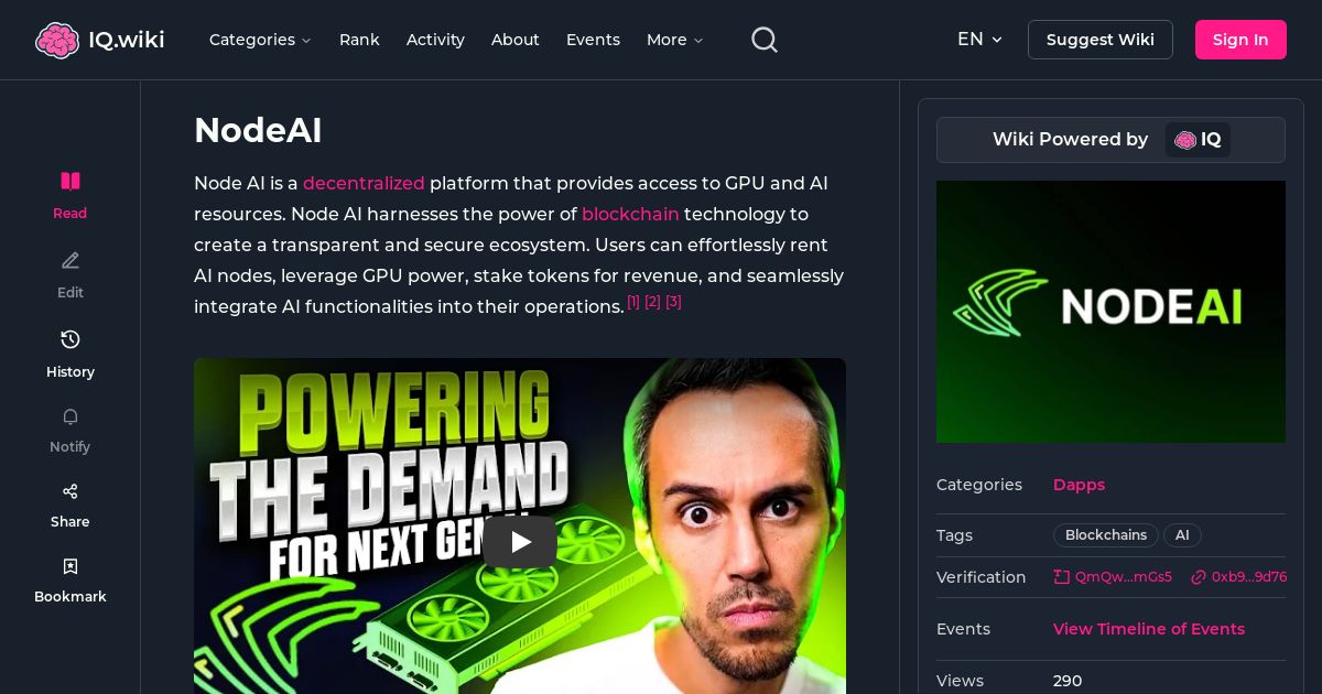 NodeAI - Dapps | IQ.wiki